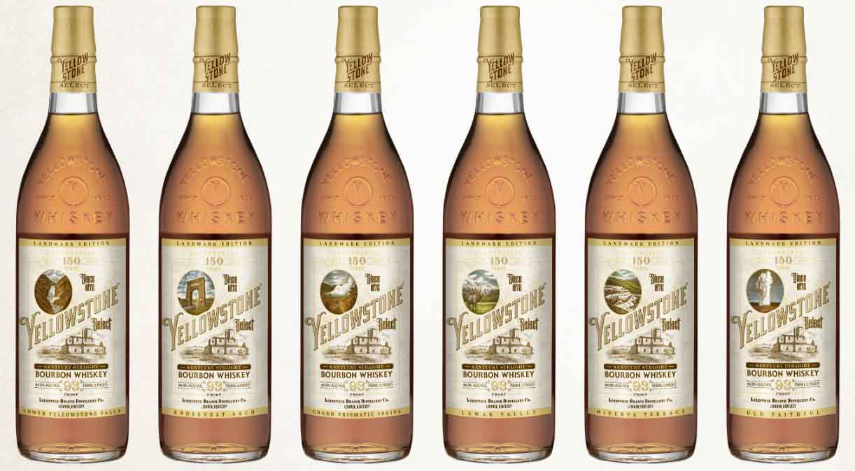 Yellowstone Bourbon Landmark Edition Bottle Series Celebrates 150th ...